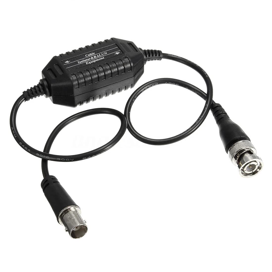 EVERSECU 5 Pack Video Ground Loop Isolator Balun BNC Male to Female Coaxial for Analog CCTV Security Camera
