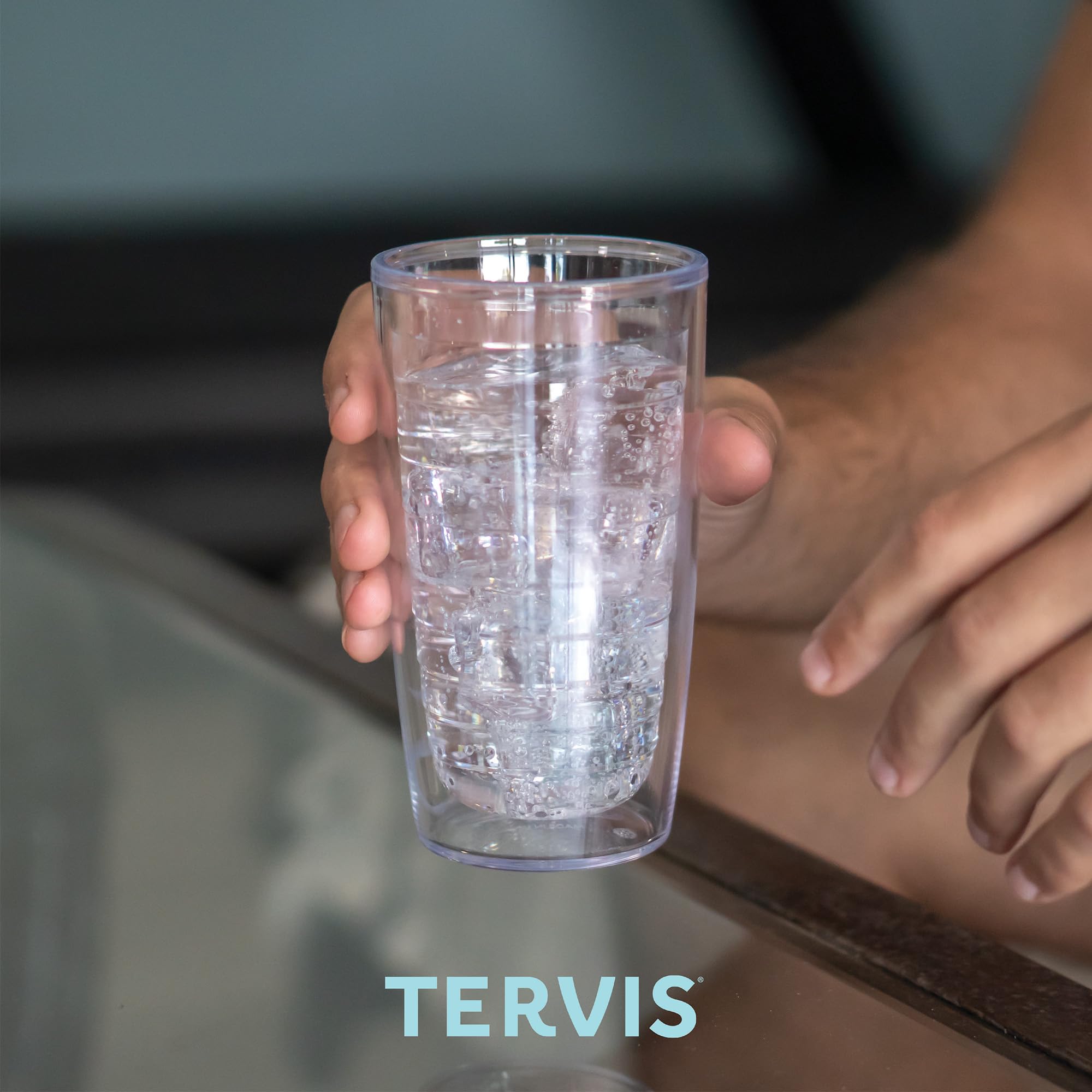 Tervis Recycled Made in USA Double Walled Insulated Tumbler Travel Cup Keeps Drinks Cold & Hot, 16oz - 4pk, Assorted Nature
