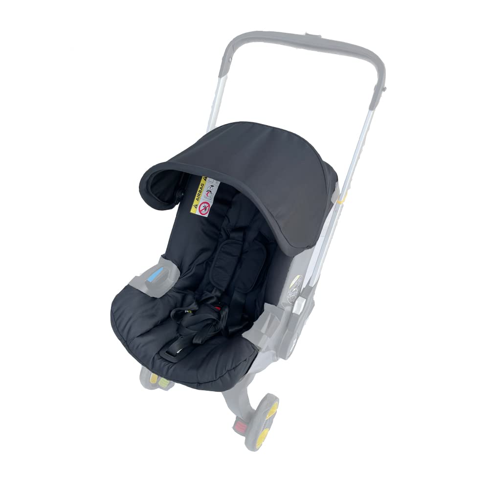 Changing Washing Kit ,Canopy Sunshade Cover,Compatible with Car Seat Doona Strollers (Black)