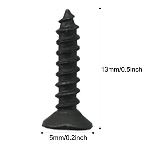 PietyPet 40 Pieces Single Robe Hooks Metal Cloth Hanger Wall Mounted Hook with Screws for Coat, Scarf, Bag, Towel, Key, Cap, Cup, Hat (Black)