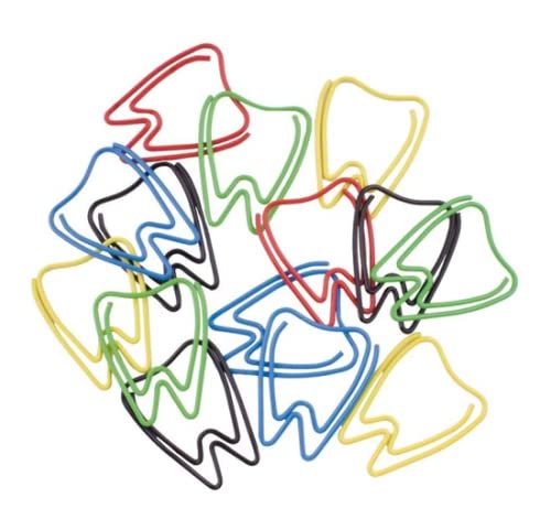 Tooth Shaped Paper Clips-Pack of 20
