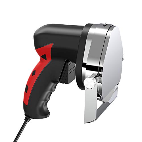 Roast Meat Slicer, Handheld Commercial Electric Kebab Knife Cutter Handheld BBQ Beaf Cutting Machine Knife Professional Cutter Thickness 0-8 mm