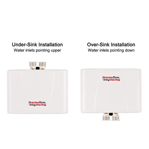Thermoflow 110V~120V Mini Tankless Water Heater Electric Point of Use On Demand Instant Hot Water Heater for Sinks Wall Mounted, CSA Certified 3.5kW Hard Wired