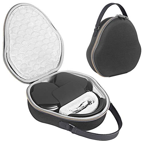 Pinson Hard Carrying Travel Case for AirPod Max Headphones, with Silicone Earpads Cover for AirPod Max (Black)