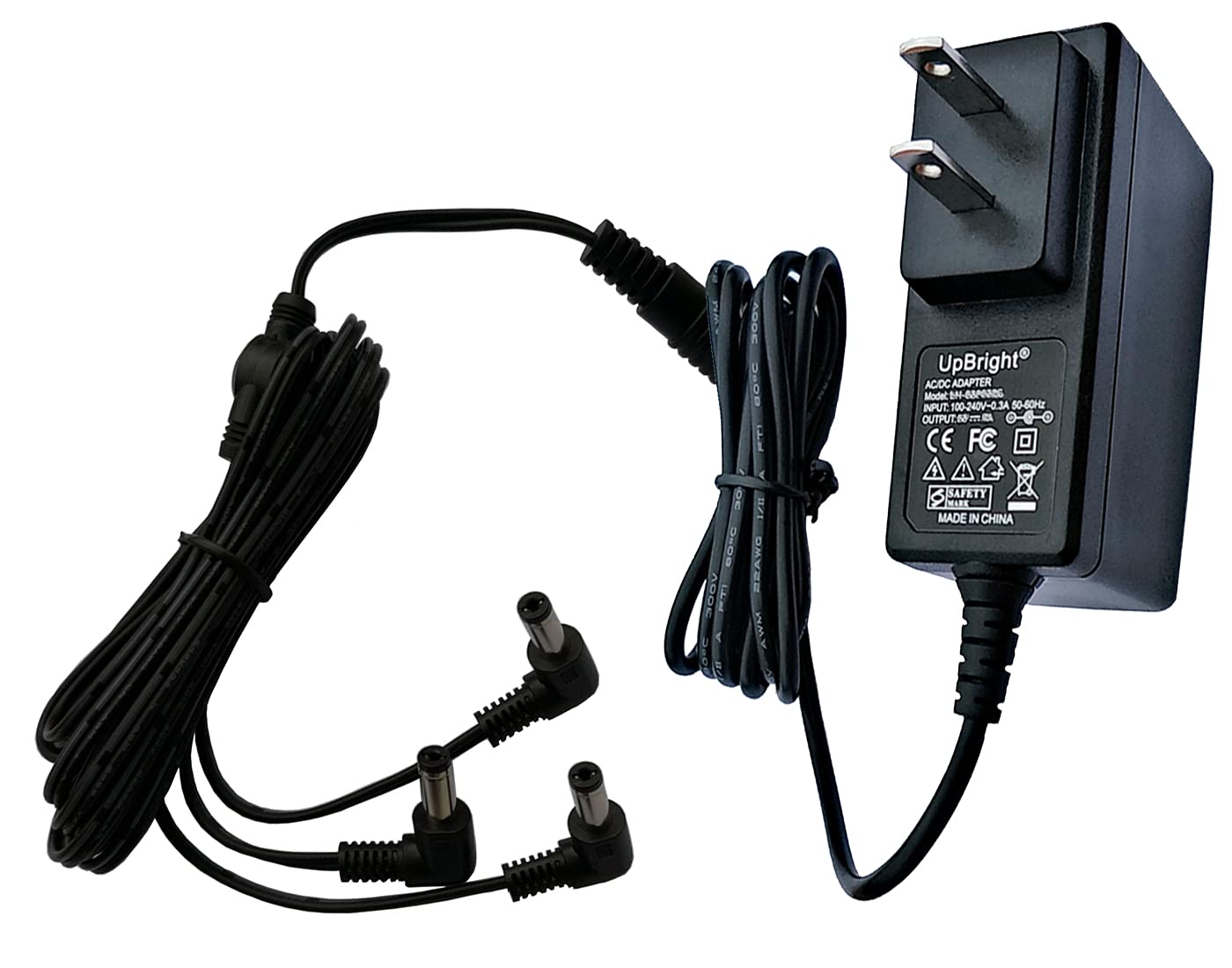 UpBright 4.5 Volt 3-Output AC/DC Adapter Compatible with Carole Towne Collection 0271113 271113 74706 Lemax Village Round Spot Light 44756 SXP0451000GU W045PUL SXB0451000G B045PUL 4.5V 1A Power Supply