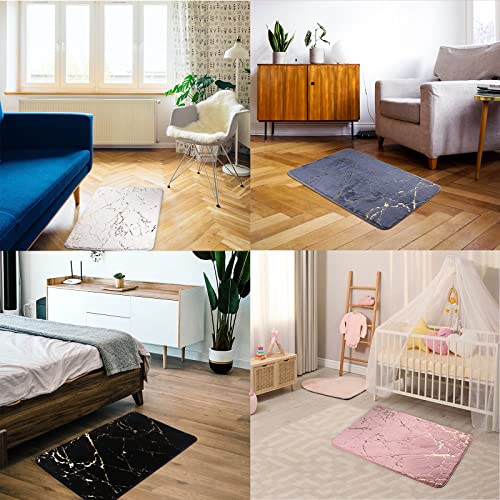 Flixsonic Bathroom mat Luxurious Ultra Soft Non-Slip Absorbent Quick Dry ,Machine Washable Shower Rug, Perfect mat for Bathroom,Kitchen, and Bedroom Decor (19.7 x 31.5 Inch, White)