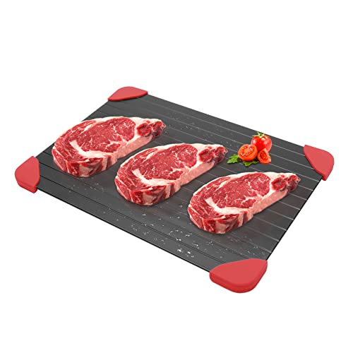 GenericBrands Defrosting Tray for Frozen Meat Defroster Plate Thaw by Miracle Natural Heating Thawing Food Rapid and Safer,Medium