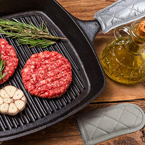 4 Pieces Hot Pan Handle Sleeves Heat Resistant Covers Non-Slip Holders for Home Kitchen Cooking Tools (Classic Styles)