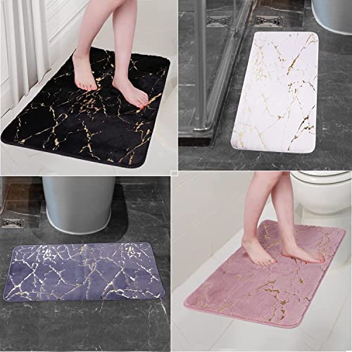 Flixsonic Bathroom mat Luxurious Ultra Soft Non-Slip Absorbent Quick Dry ,Machine Washable Shower Rug, Perfect mat for Bathroom,Kitchen, and Bedroom Decor (19.7 x 31.5 Inch, White)