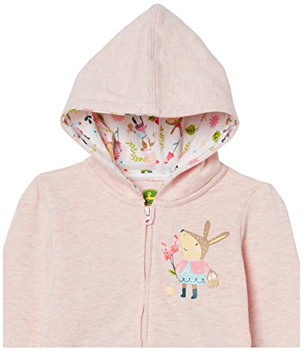 John Deere Baby Girls Infant Hoodie And Pant French Terry Set, Soft Pink Heather, 24M US