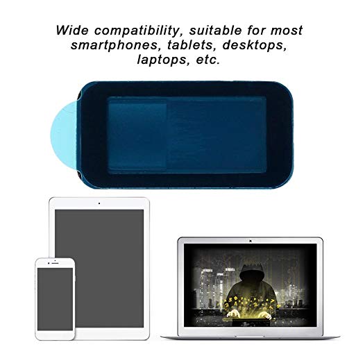 Ranvo Web Camera Cover, Practical Computer Camera Cover Plastic Security for Smartphones for Desktops for Laptops for Tablets(Black)
