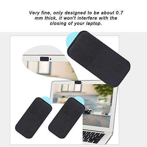 Ranvo Web Camera Cover, Practical Computer Camera Cover Plastic Security for Smartphones for Desktops for Laptops for Tablets(Black)