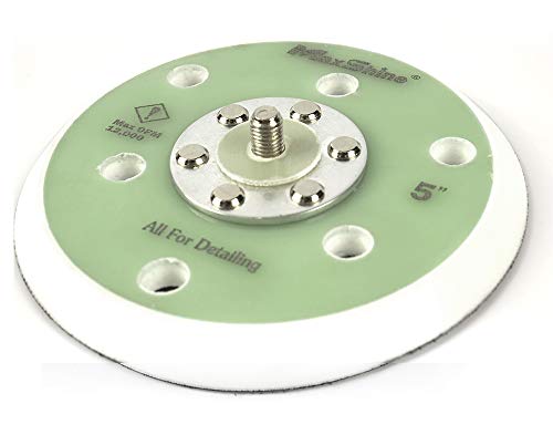 Maxshine 5” Hook and Loop Dual Action Backing Plate – For Dual Action Polishers with 5/16” diameter thread including High-Speed 6500 RPM M8S V2 , Supports up to 10000 OPM DA Polishers
