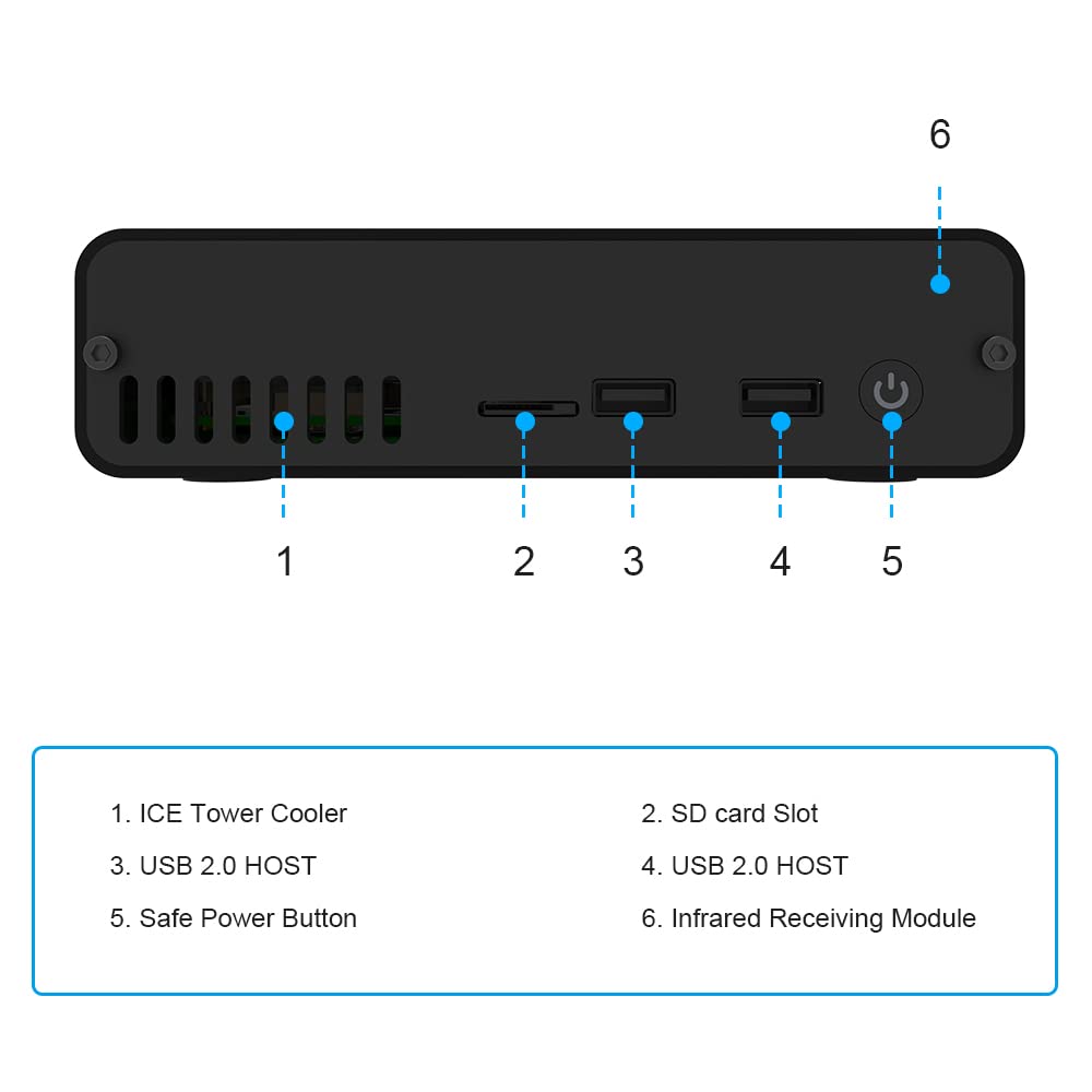 GeeekPi DeskPi Pro V2 2.5'' SATA HDD/SSD NAS Storage Kit for Raspberry Pi 4, Set-Top Box with ICE Tower Cooler & Power Supply for Raspberry Pi 4 Model B (NOT Include Raspberry Pi Board)