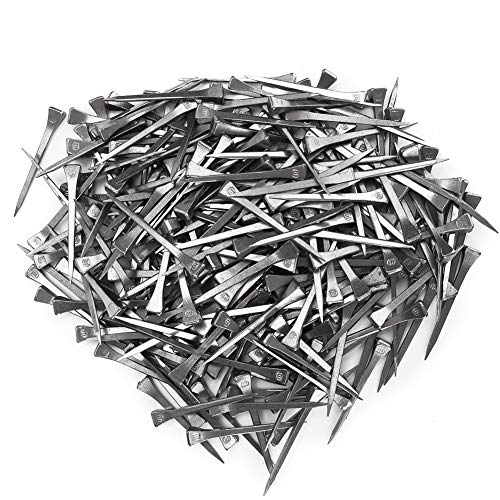 Horseshoe Nails, E6 250PCS Firmly Horse Tool Horse Hoof Nail with Good Elasticity Steel Hoof Peg Securing Accessory for Horse Training Equestrian Sports
