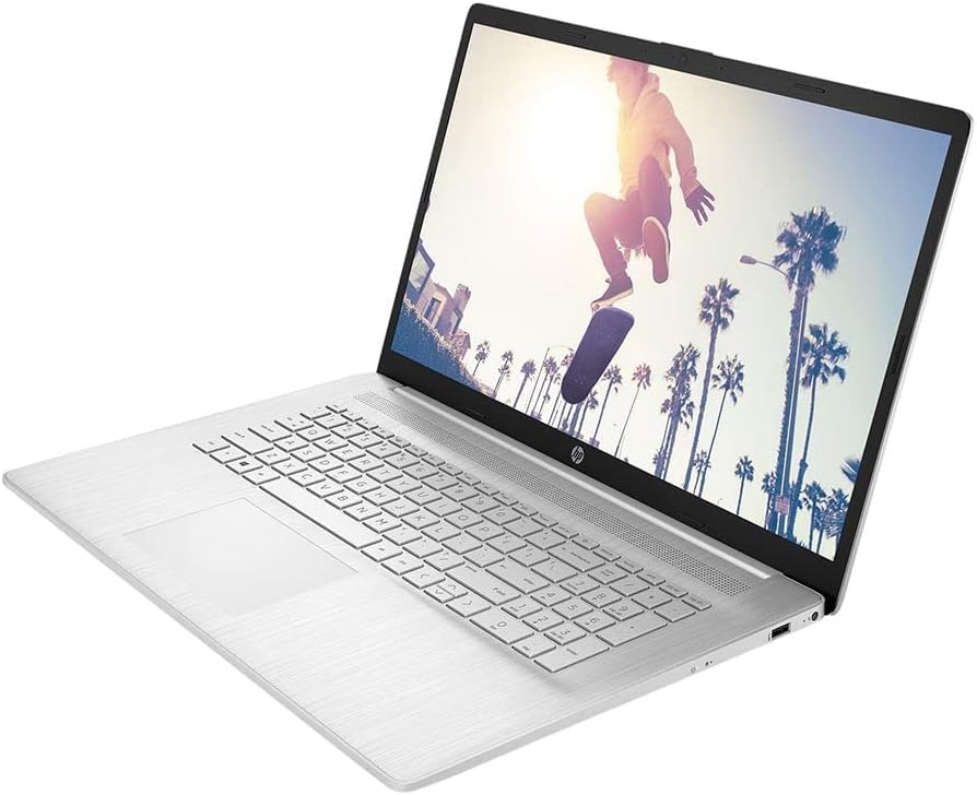 HP 17.3in Diagonal HD+ Touchscreen Display, AMD Ryzen 3 3250u, 12GB DDR4, 256GB SSD, Radeon Graphics,HD Webcam,WiFi 6,HDMI,Bluetooth,1-Year 365 Office, W10 Home, Mazepoly Accessories Silver 17-cp