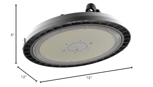 CINOTON 160W LED High Bay Lights with US Plug, UFO LED Shop Lights 24000LM[700W HID/HPS Equiv.] for Garage Workshop Barn Factory Warehouse, UL Listed Commercial Bay Lighting 120V 5000K-Daylight 7 Pack