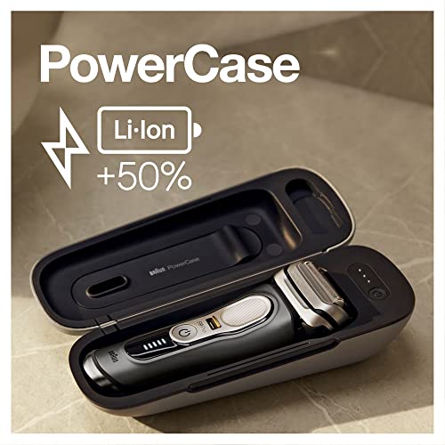 Braun 9475cc Series 9 Pro Premium Shaver with 4+1 Shaving Head, Electric Shaver & ProLift Trimmer, PowerCase, Wet & Dry, Grey