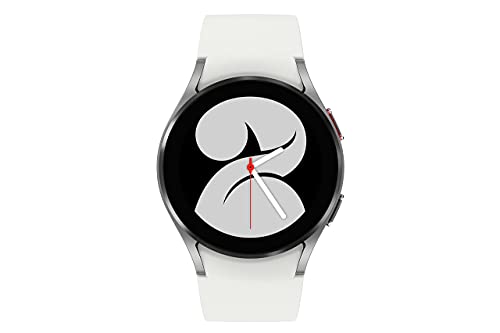 Samsung Galaxy Watch 4 40mm Smartwatch with ECG Monitor Tracker for Health Fitness Running Sleep Cycles GPS Fall Detection LTE US Version, Silver (Renewed)