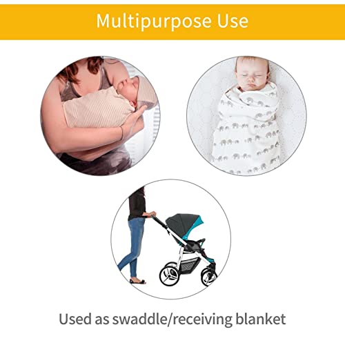 YIFTD Newborn Swaddle Blanket with Beanie Set Dill Pickles Soft Baby Sleep Sack Stretch Adjustable Baby Swaddle Wraps Receiving Blankets for Boys Girls