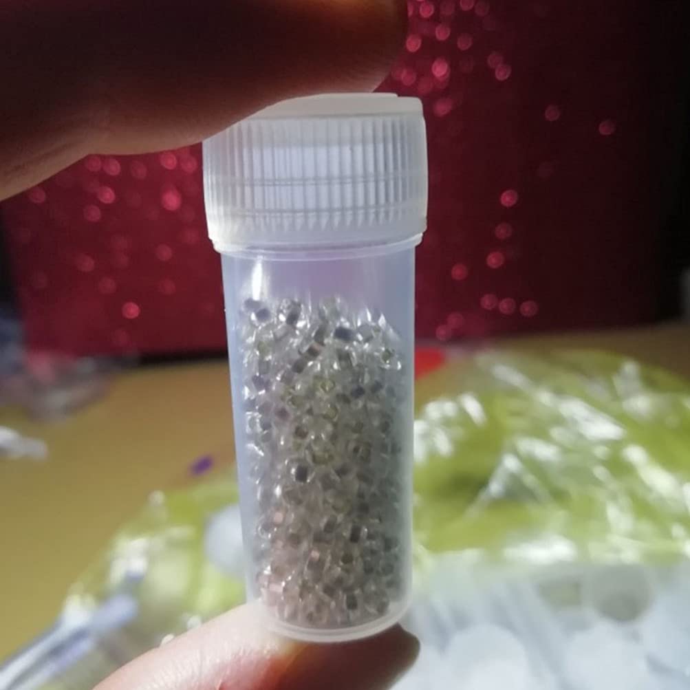 Hemobllo Medication Vials 5ml Plastic Bottles Small Vials Empty Sample Containers with Screw Caps Containers for All Your Pills, Tablets or Supplements (Transparent)