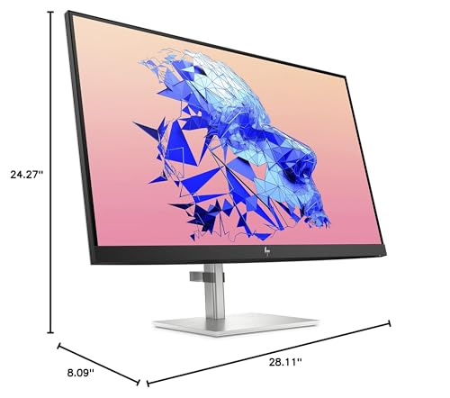 HP 4K HDR 31.5-inch Monitor 4K, Color Preset, Fully Adjustable Height, 60Hz Display (U32, Silver)