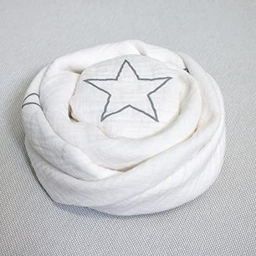 Happiest Baby Swaddle Blanket - Muslin Receiving Blanket for Boys & Girls Made with 100% Organic Cotton - Stripes
