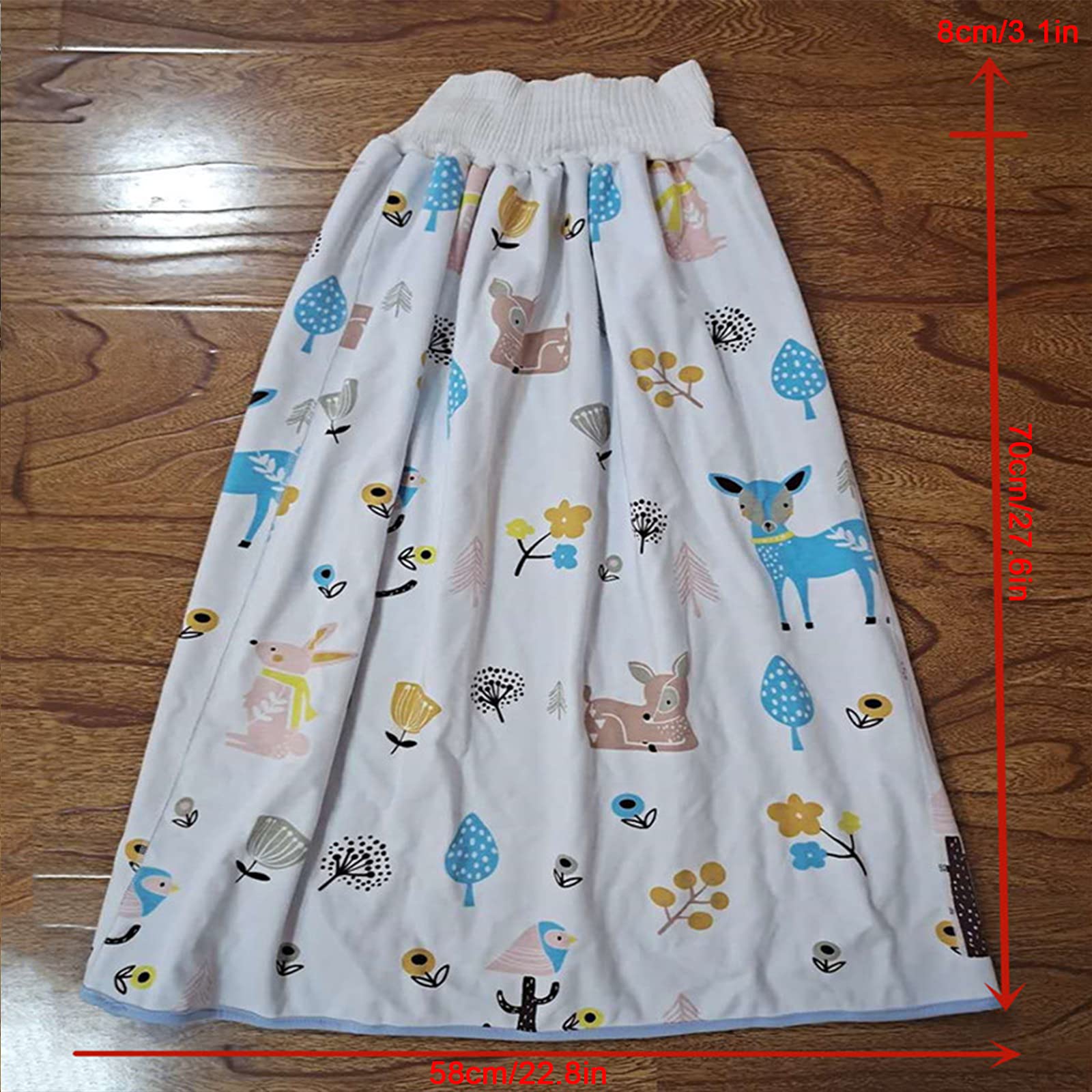 Adult Diaper Skirt Cloth Diapers, Washable And Reusable Waterproof And Absorbent Comfortable Diapers, High Waist Incontinence Diapers for The Elderly,B