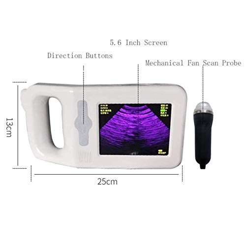 MLSJM Ultrasound Scanner,Pig Veterinary Ultrasound Scanner Machine Kit,Veterinary Farm Animals for Pig Pregnancy, Rechargeable Smart B-Ultrasound Handscan