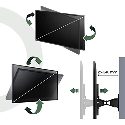 SAMSUNG QN65LST7TA 65" Terrace Outdoor QLED Smart TV with a Complete Terrace Bundle That Includes a Soundbar, Full Motion Wall Mount, TV Dust Cover, and Walts HDTV Screen Cleaner (2020)(Used)