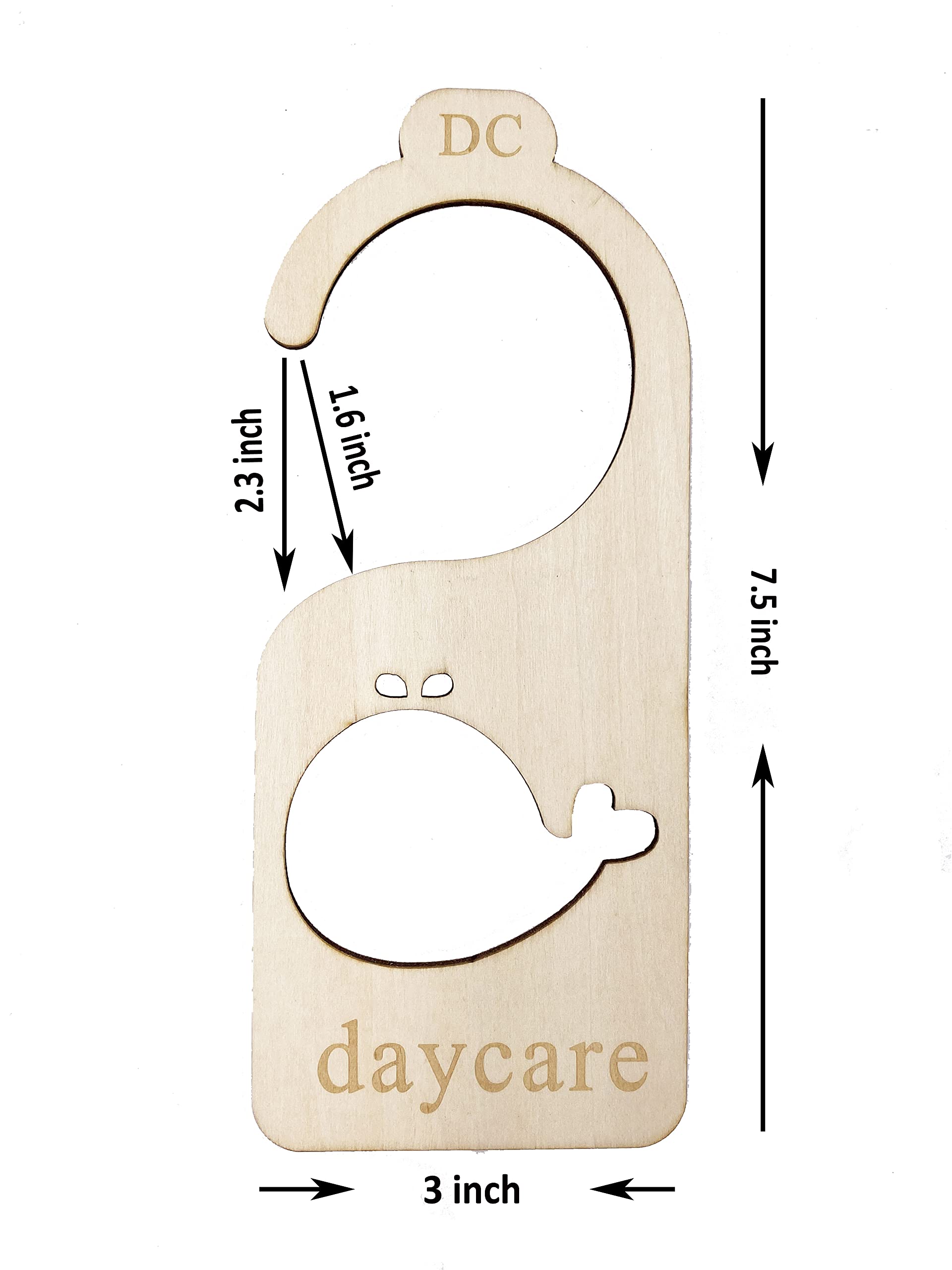 Goldenvalueable Baby Closet Dividers Wooden Animal Style for Nursery - 8PCS