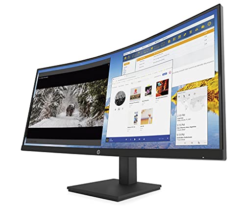 HP 34-inch Curved Monitor VA W-QHD 5ms 100Hz Display (M34d, Black)