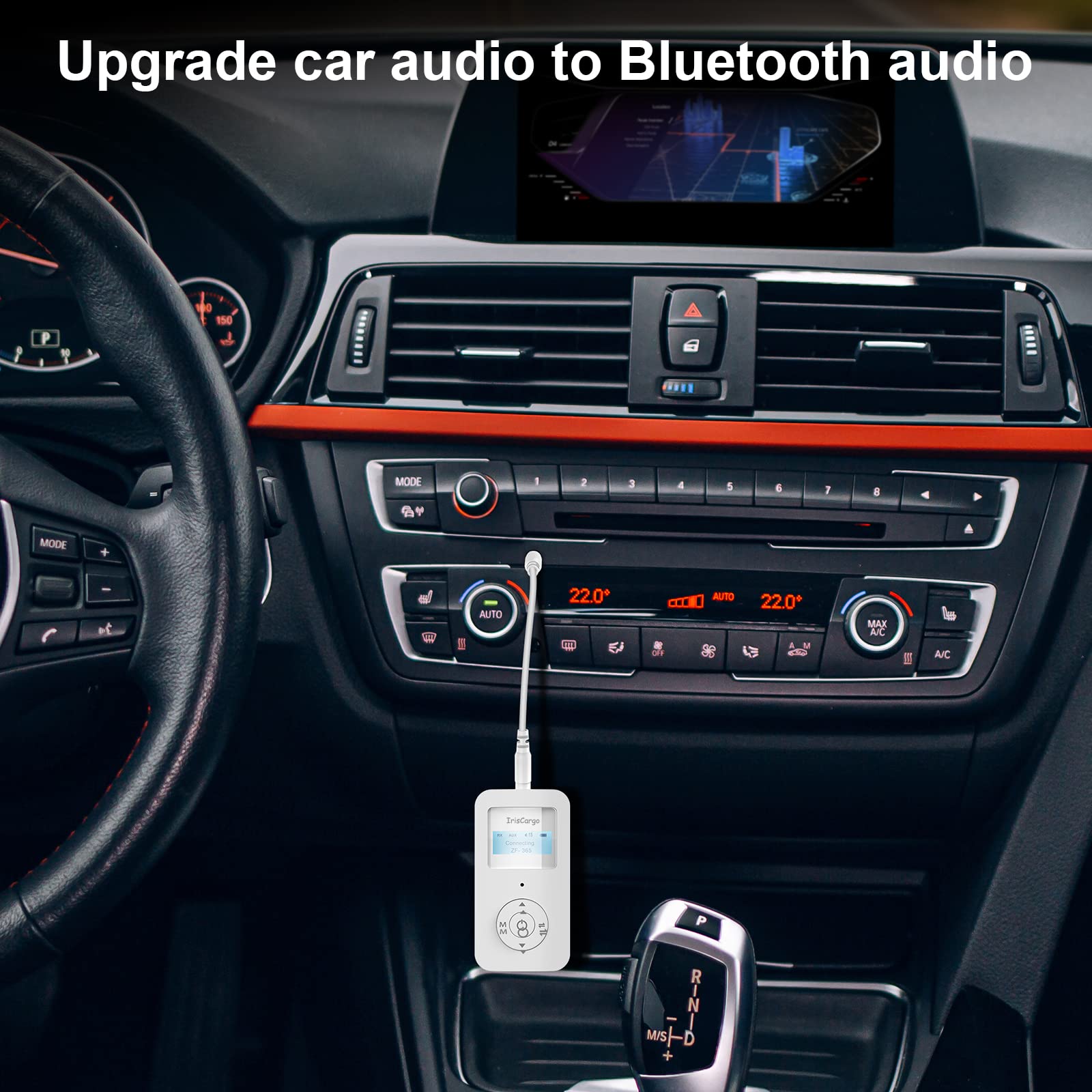 Bluetooth 5.0 Transmitter and Receiver 3 in 1, Dual Pairing Bluetooth Audio Transmitter Receiver Wireless Adapter with LCD Display 3.5mm AUX Stereo Output for TV, PC, Car, Headset, Earbud