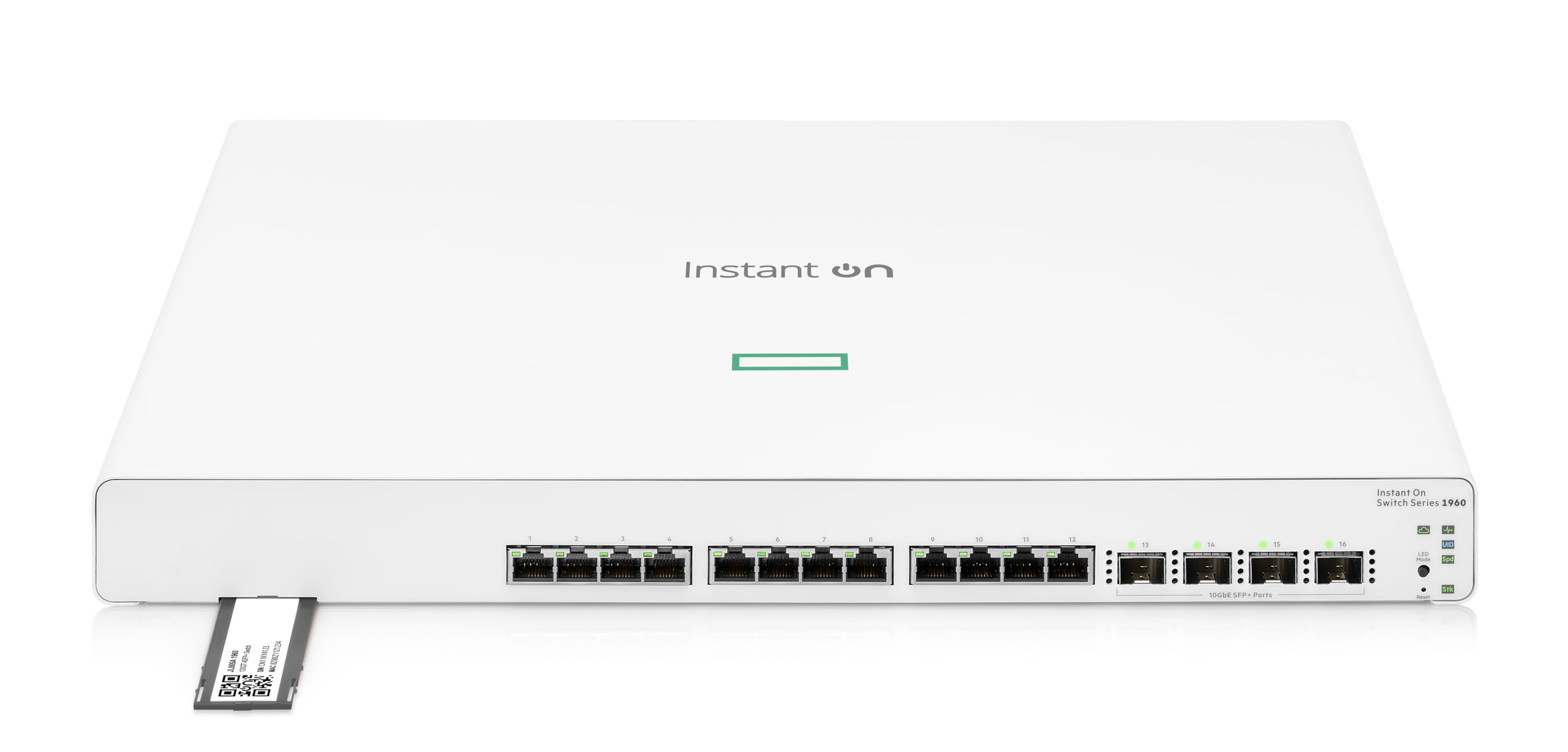 Aruba Instant On 1960 12-Port 10Gb Aggregator Smart Switch - 12x10GBase-T | 4X SFP+ (JL805A#ABB)