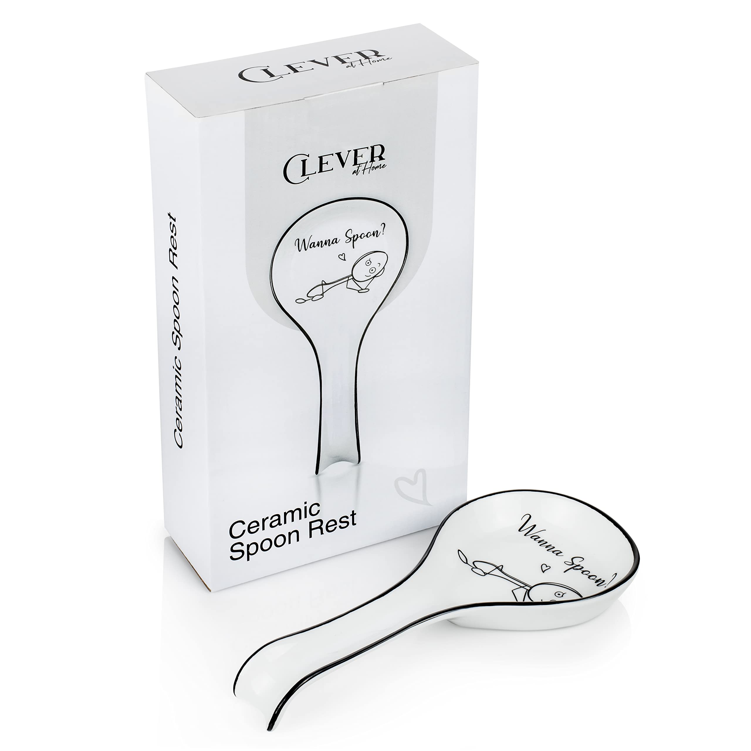 Spoon Rest for Stove Top - Coffee Spoon Holder, Stove Cooking Spoon Holder, Coffee Spoon Rest, Ceramic Funny Spoon Rest, Cute Spoon Rest, Cool and Funny Housewarming Gifts, Kitchen Spoon Rest