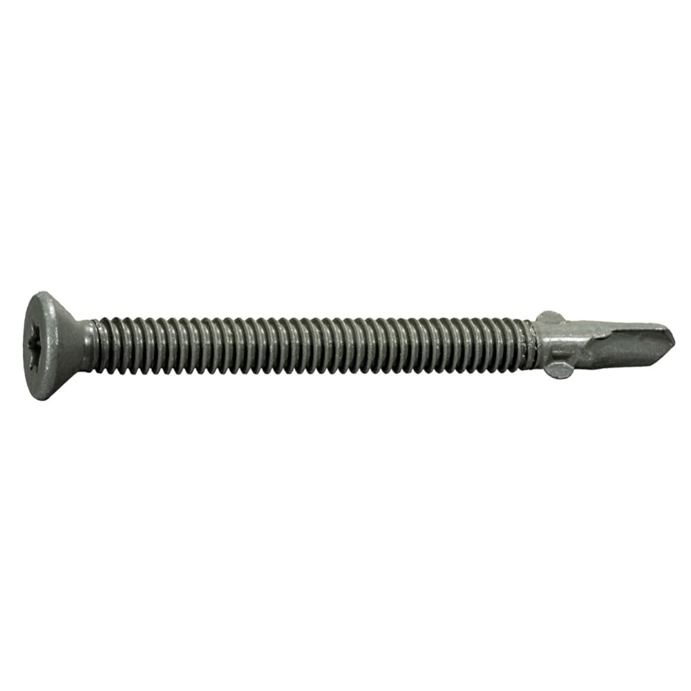 Saberdrive Star Drive Floorboard Screws with Wings, 1lb Box, Approx. 32 Pieces - 1/4" x 3" Self Tapping Screws, Heat, Abrasion, & Corrosion Resistant Thread Forming Metal Screws for Flooring, Repair