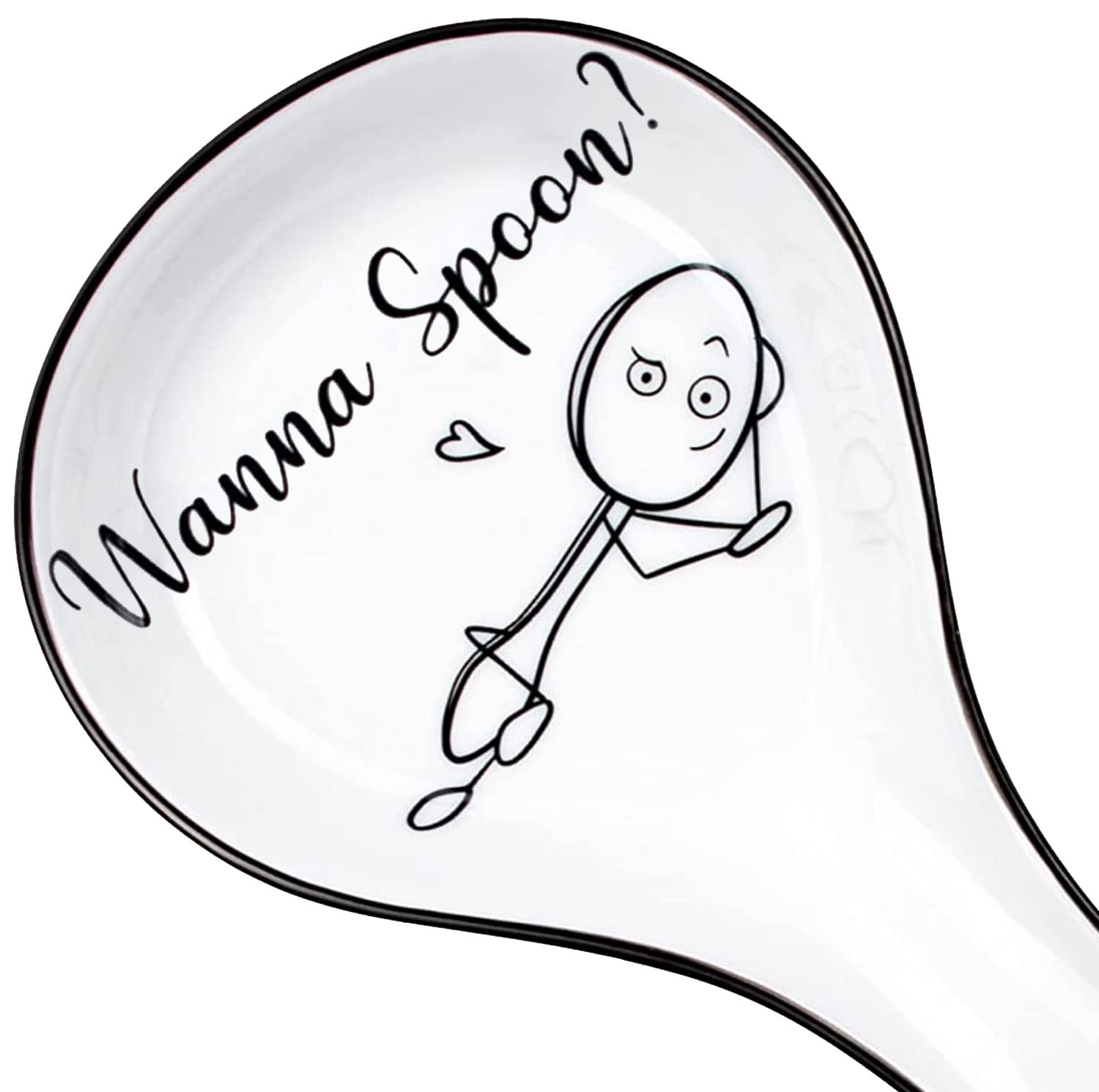 Spoon Rest for Stove Top - Coffee Spoon Holder, Stove Cooking Spoon Holder, Coffee Spoon Rest, Ceramic Funny Spoon Rest, Cute Spoon Rest, Cool and Funny Housewarming Gifts, Kitchen Spoon Rest