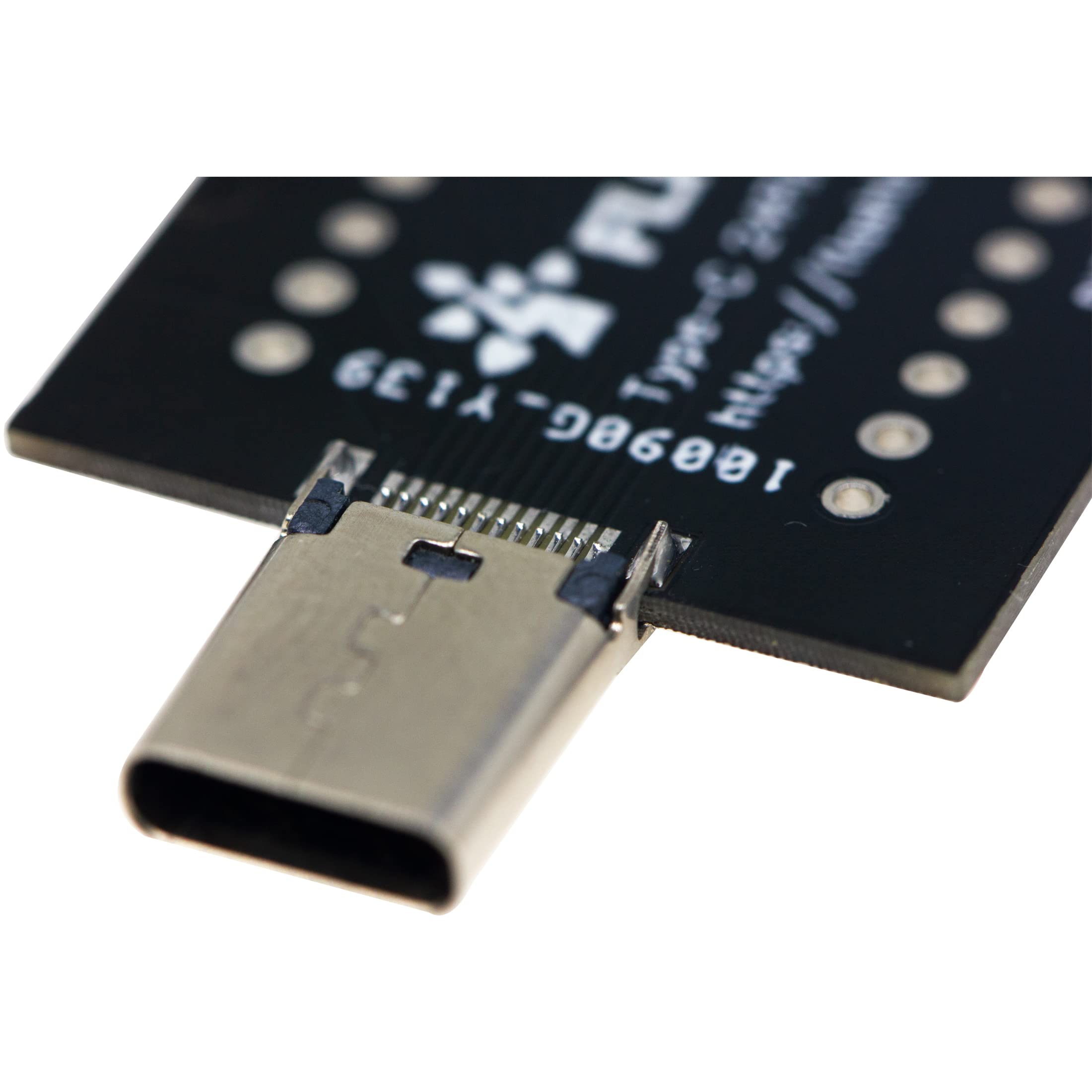 USB Type C Breakout Board Female Male Plug 6Pin 24Pin (24Pins Female Plug (Black))