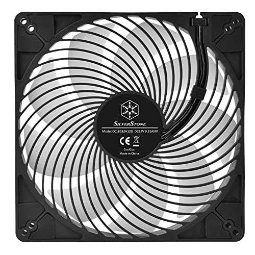 Silverstone Air Penetrator 184i ARGB High Performance 180mm air Channeling ARGB Fan with Shark Force Technology, SST-AP184i-ARGB