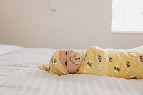 Copper Pearl Large Premium Knit Baby Swaddle Receiving Blanket Honeycomb