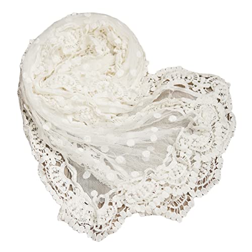 Zeroest Baby Photography Props Blanket Newborn Photo Shoot Outfits Infant Photos Lace Wrap (Snow White)
