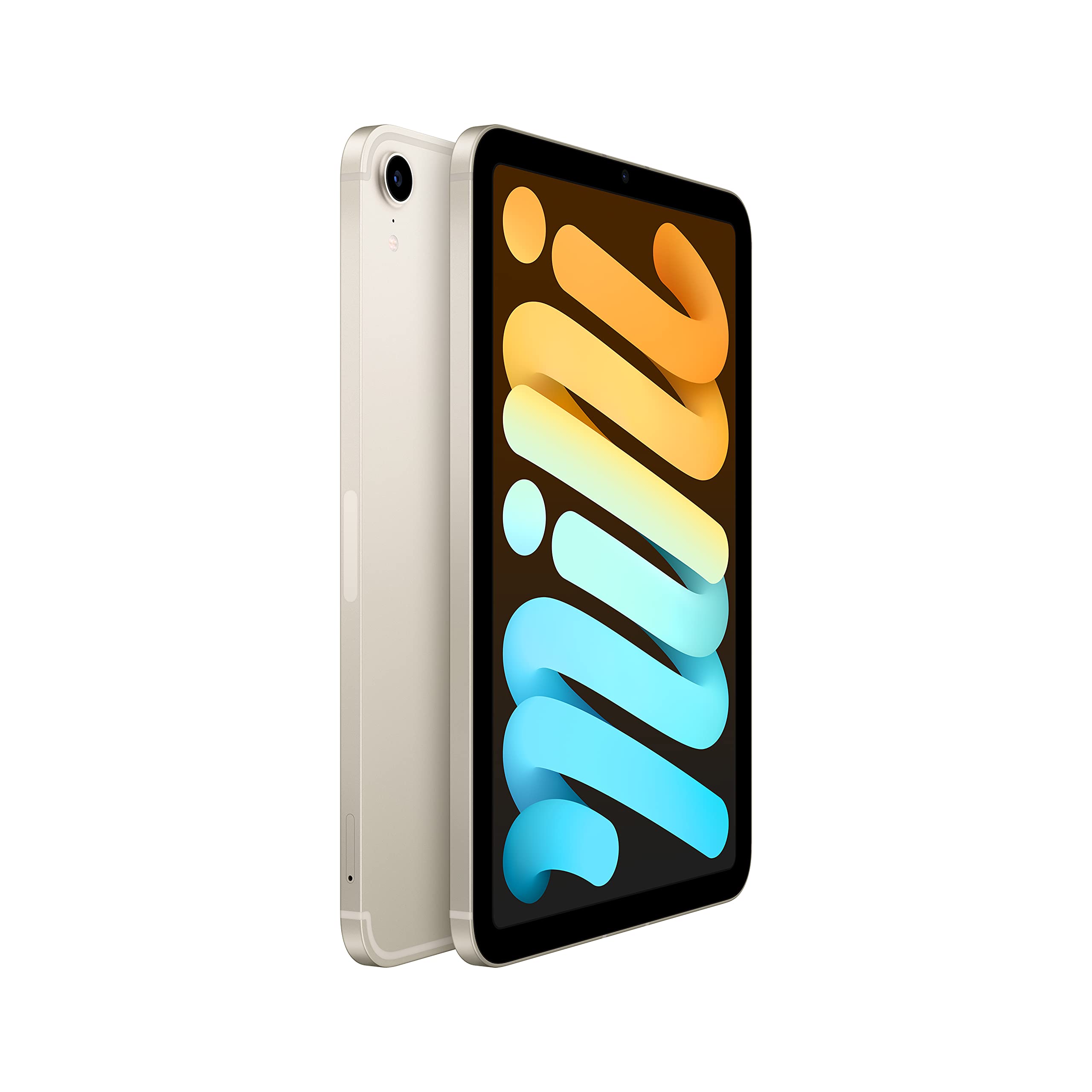 Apple iPad Mini (6th Generation): A15 Bionic, 8.3-inch Liquid Retina Display, 64GB, Wi-Fi 6 + 5G Cellular, 12MP front/12MP Back Camera, Touch ID, All-Day Battery Life – Starlight