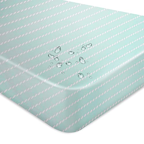 MooMoo Baby Crib Mattress Sheets 2 Pack Waterproof Toddler Crib Mattress Protectors Breathable and Hypoallergenic Fitted Crib 52''x28''