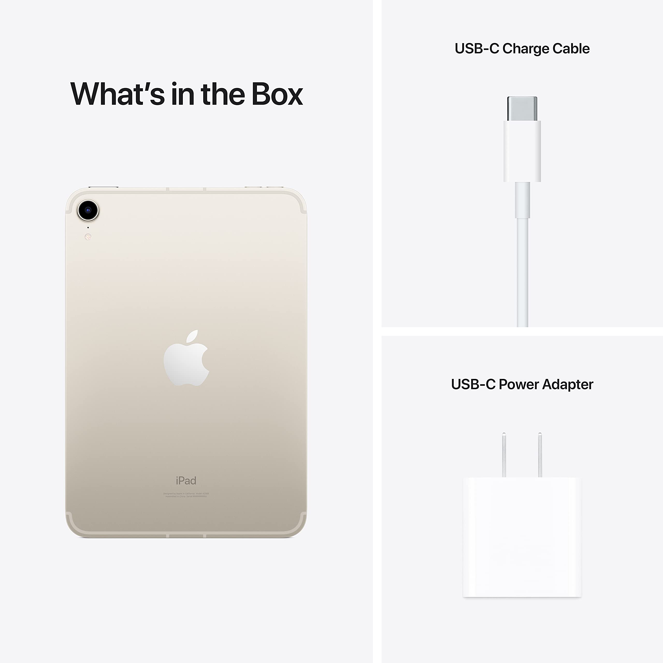 Apple iPad Mini (6th Generation): A15 Bionic, 8.3-inch Liquid Retina Display, 64GB, Wi-Fi 6 + 5G Cellular, 12MP front/12MP Back Camera, Touch ID, All-Day Battery Life – Starlight
