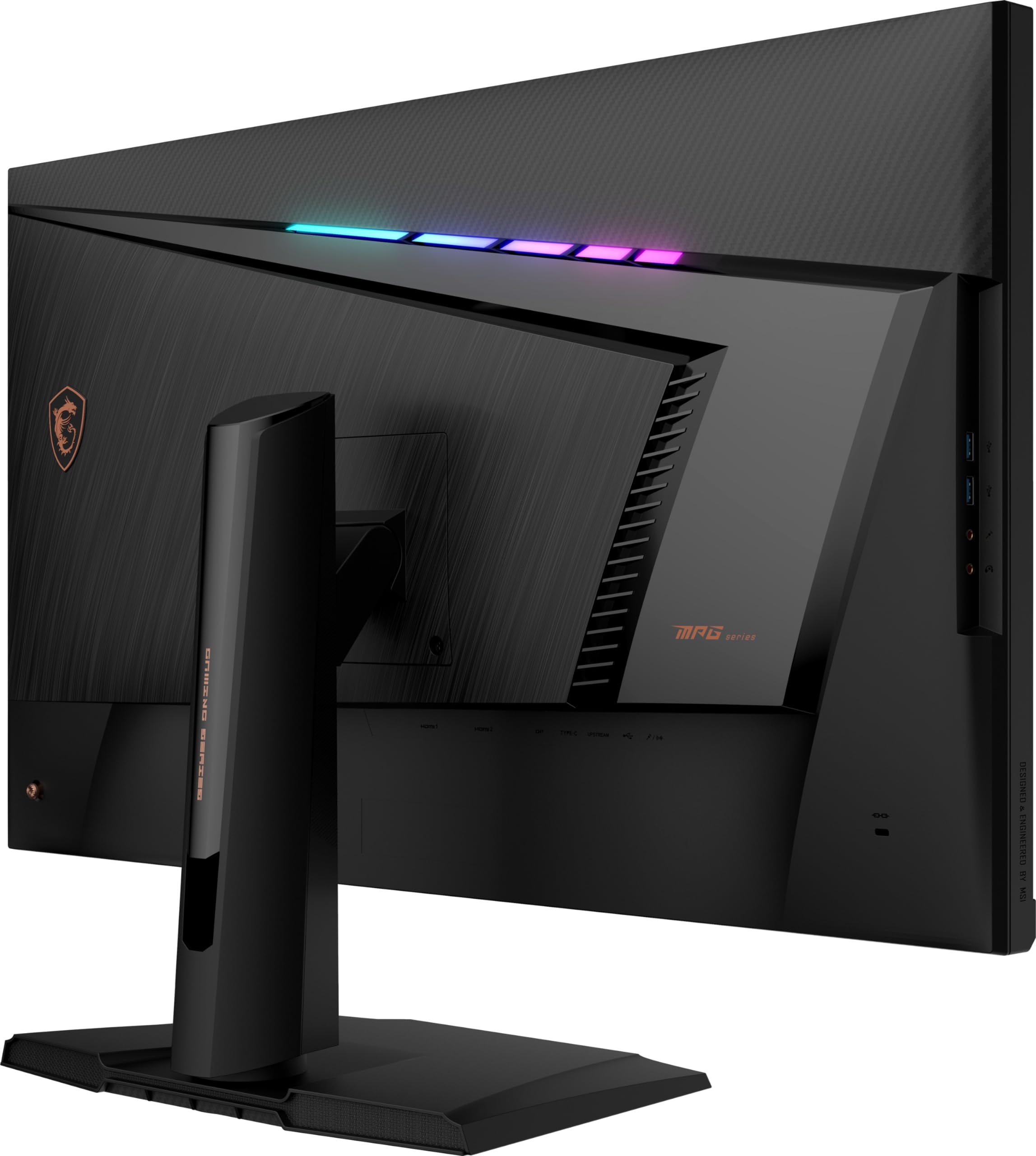 MSI MPG321UR QD 32" Gaming Monitor, 3840 x 2160 (UHD), IPS with Quantum Dot, 1ms, 144Hz, G-Sync Compatible, HDR 600, HDMI, Displayport, USB Type-C, Tilt, Swivel, Height Adjustable, Black