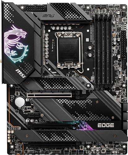 MSI MPG Z690 Edge WiFi DDR4 Gaming Motherboard (ATX, 12th Gen Intel Core, LGA 1700 Socket, DDR4, PCIe 4, CFX, M.2 Slots, Wi-Fi 6)