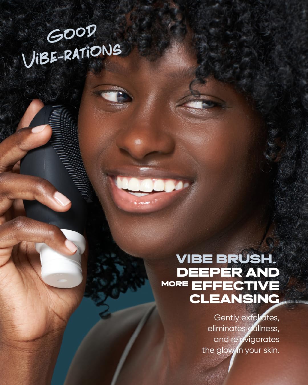 Buttah Skin by Dorion Renaud Buttah Vibe Cleansing Brush with Stand – New & Improved Technology for Deep Cleansing & Gentle Exfoliation - Sonic Pulsating Face Brush - 2-Speed Brush for Men & Women