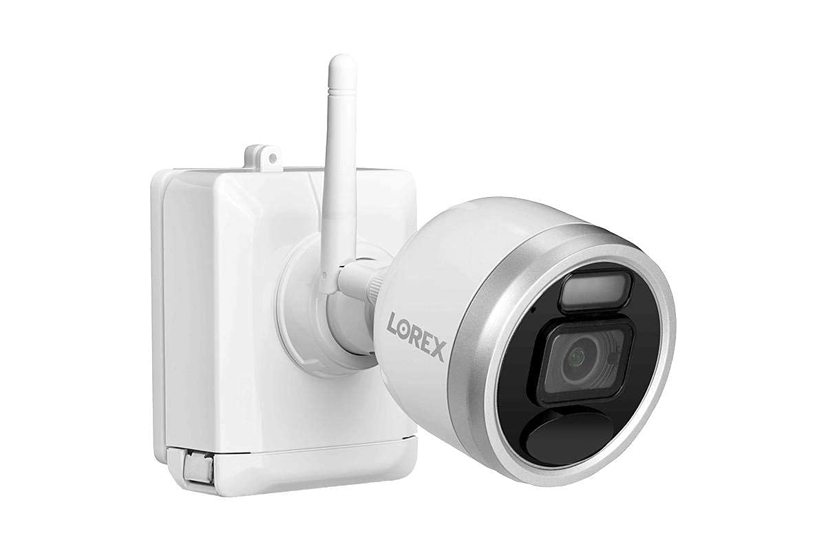 Lorex U222AA 1080p HD Wire-Free Security Camera, 60ft Night Vision, 140 FoV, Ultra-Wide Angle Lens, 2-Way Talk, Person Detection, White (Renewed)
