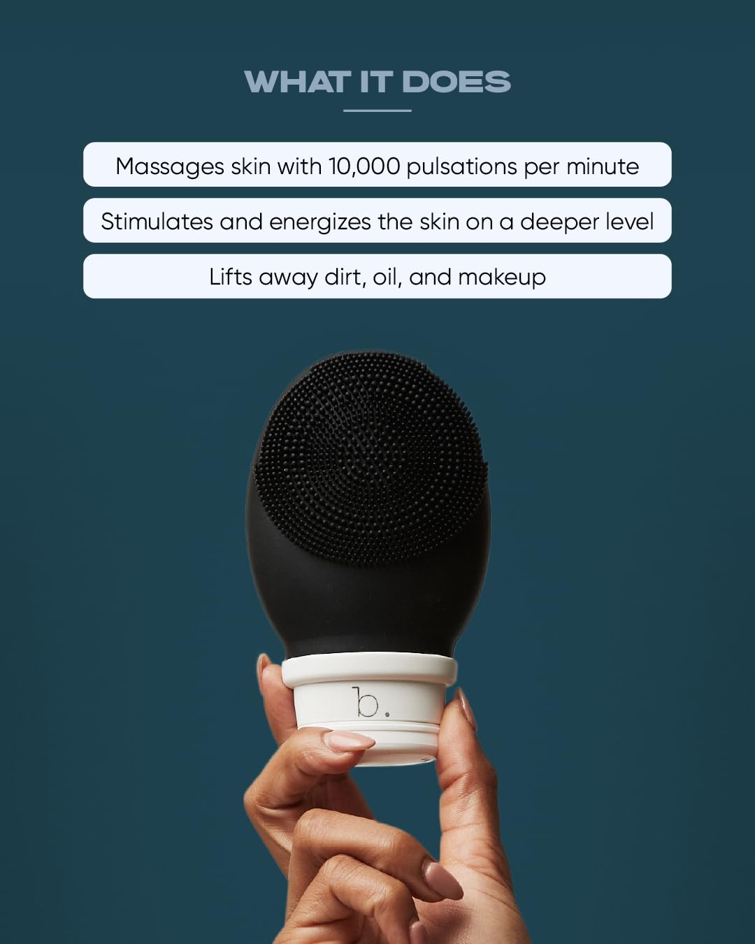Buttah Skin by Dorion Renaud Buttah Vibe Cleansing Brush with Stand – New & Improved Technology for Deep Cleansing & Gentle Exfoliation - Sonic Pulsating Face Brush - 2-Speed Brush for Men & Women