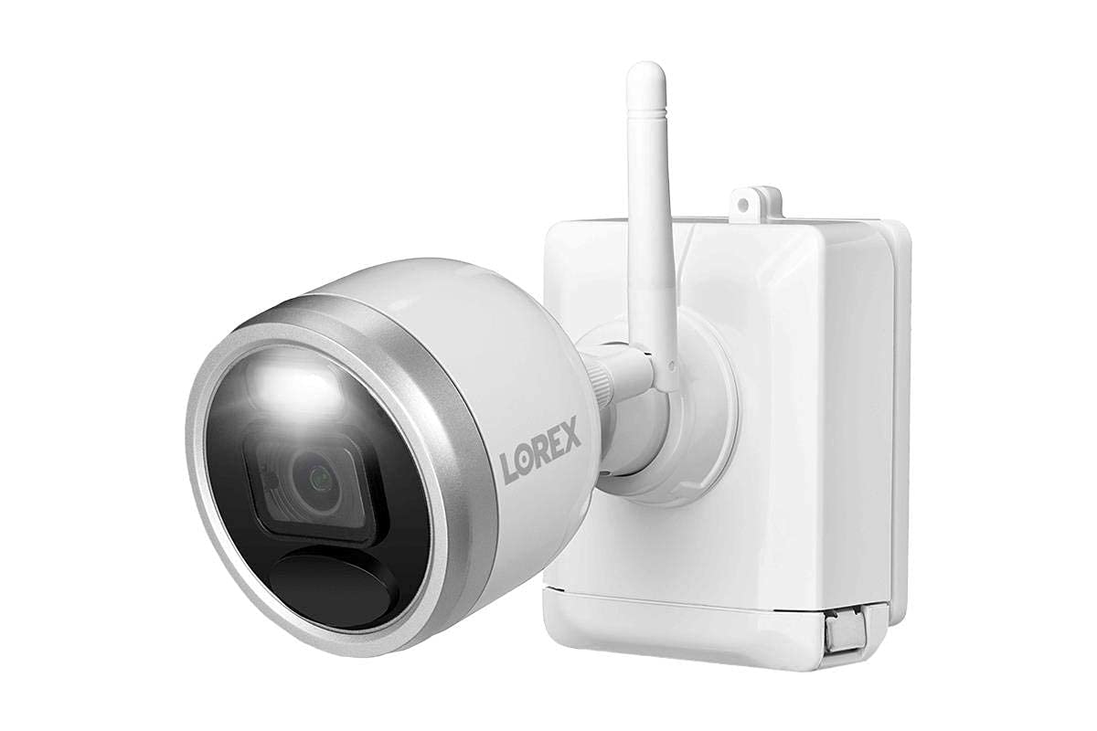 Lorex U222AA 1080p HD Wire-Free Security Camera, 60ft Night Vision, 140 FoV, Ultra-Wide Angle Lens, 2-Way Talk, Person Detection, White (Renewed)